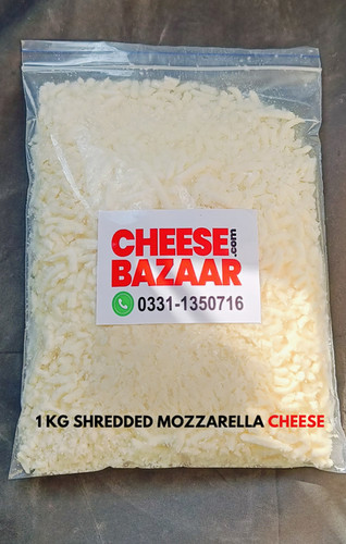 Cheese Bazaar Shredded Mozzarella Cheese 1 KG | Cheese Bazaar
