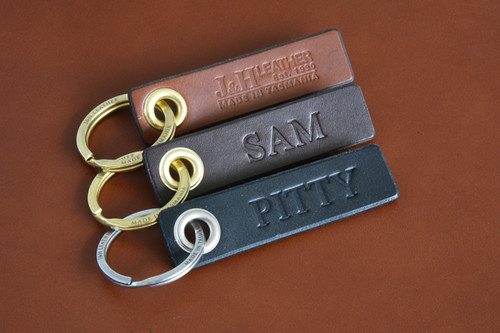 Personalised Leather Key Tag | J&H Leather