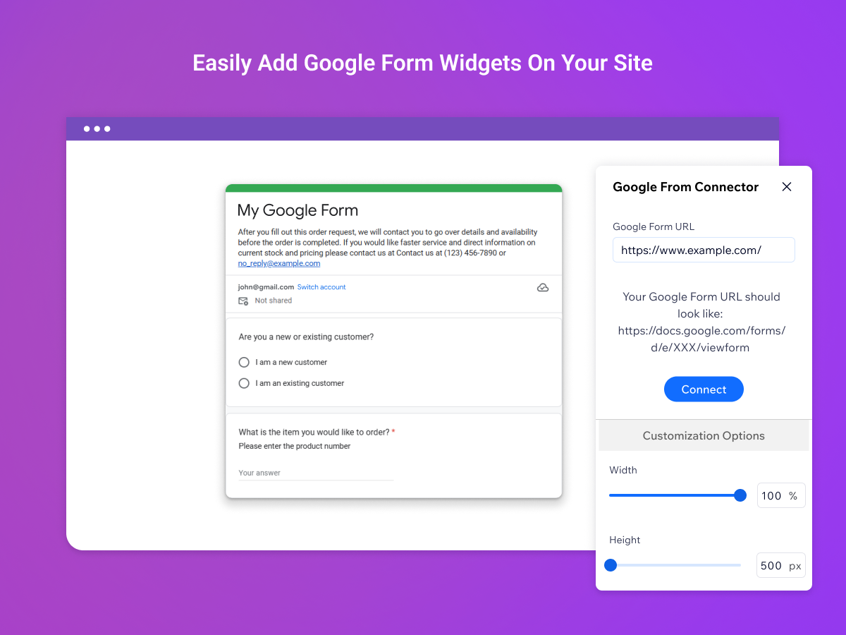 Google Forms Connector | Wix App Market | Wix.com