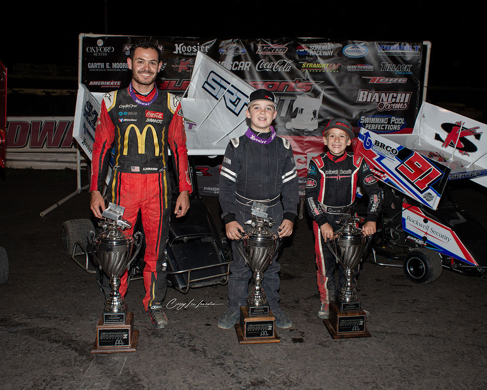 Kyle Larson Clean Sweeps Outlaw Kart Showcase Presented by McDonald’s