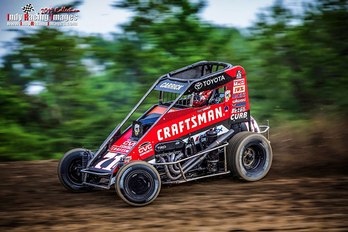 Carrick Records Eldora Top-10 With Keith Kunz Motorsports at Four Crown