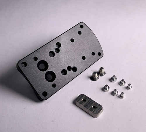 Universal Red-Dot Mounting Plate and rear sight for Pistols | odefenceuk