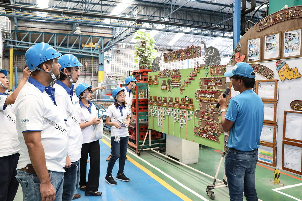 บริษัท Dextra Manufacturing เข้าเยี่ยมชมระบบ 5ส