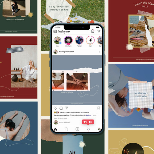 Social Media Templates 15s - Paper Note Style Adher | Two Sleepy Heads