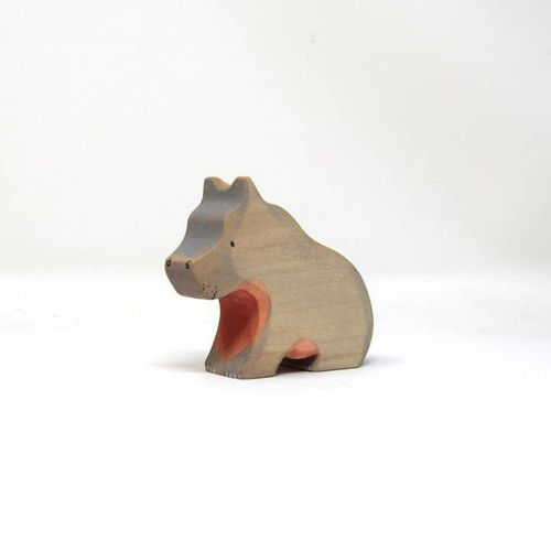 Eric & Albert Wooden Hippo Calf Figurine | themulberrytreehouse