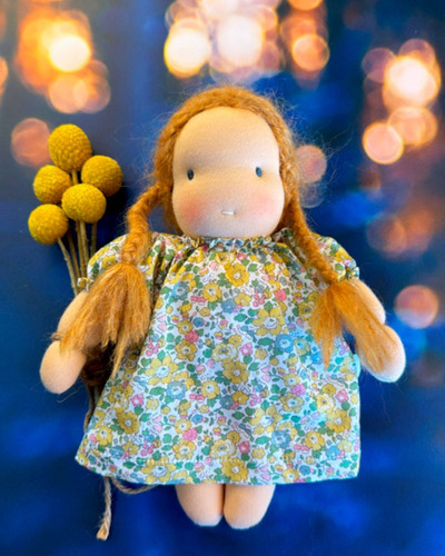 Poems for Buttercup Petite Waldorf Doll in Dress with Betsy Ann Liberty ...