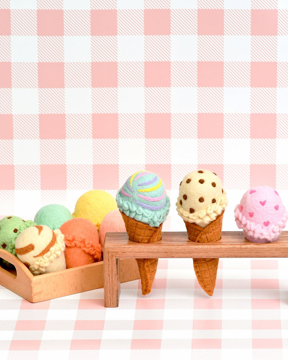 Tara Treasures Handcrafted Wooden Ice Cream Cone Holder ...