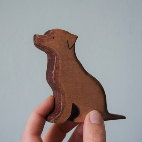 Eric & Albert Brown Wooden Labrador | themulberrytreehouse