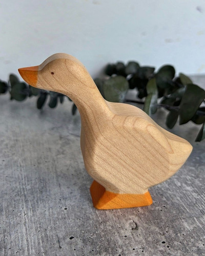 HolzWald Handmade Wooden Goose Head Forward | themulberrytreehouse