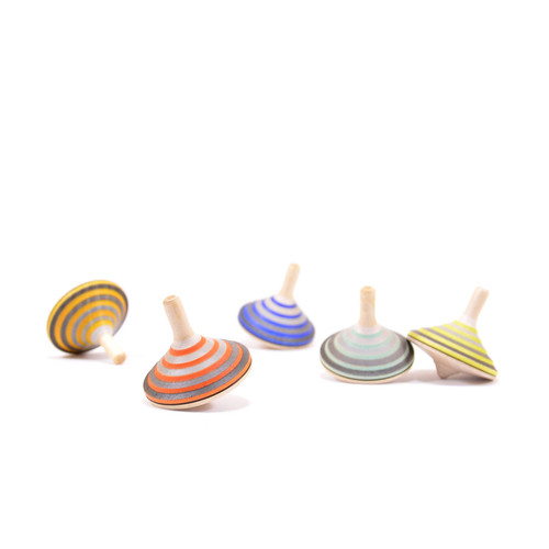 Mader Wooden Prinz Grey Spinning Top | themulberrytreehouse