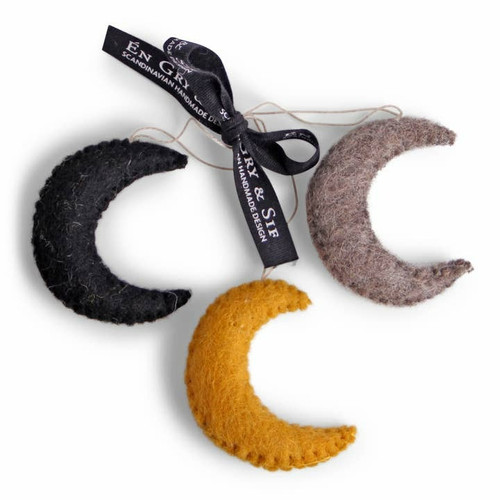 Gry & Sif Felt Moon - Set of 3 | themulberrytreehouse