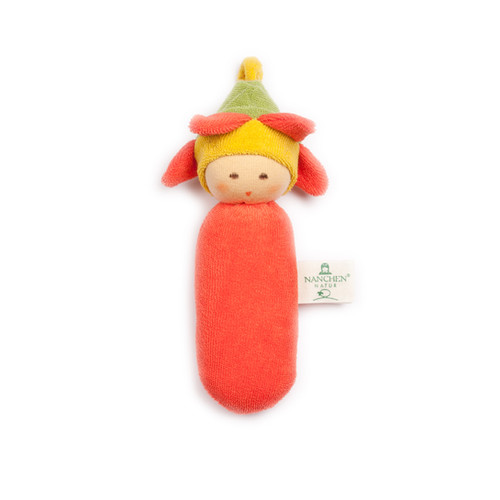 Nanchen Natur Organic Cotton Flower Doll Rattle - Poppy ...
