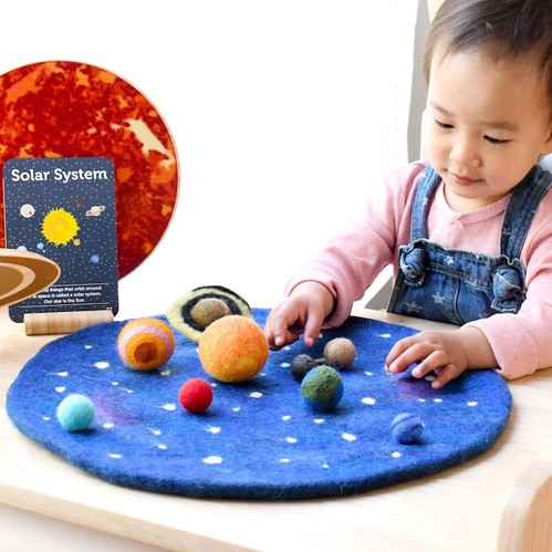 Felt Solar System Outer Space Play Mat with Felt Planets-STEM ...