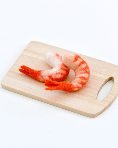 Tara Treasures Felt Prawns or Shrimps Pretend Play Food (2 Pieces ...