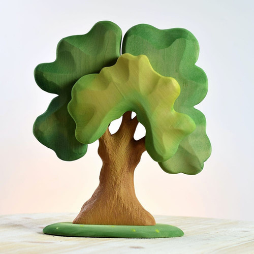 Bumbu Large Wooden Oak Tree-Green | themulberrytreehouse