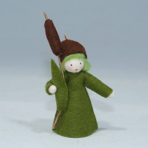Ambrosius-Eco Flower Fairies Cattail Fairy Felt Doll (3")-Fair Skin ...