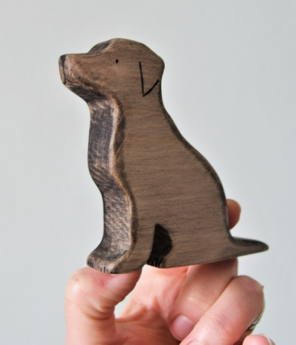 Eric & Albert Black Wooden Labrador | themulberrytreehouse