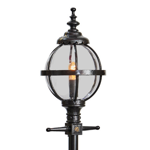 Victorian globe lamp post in cast iron 2.5m (H207) | Lir Steel Works New