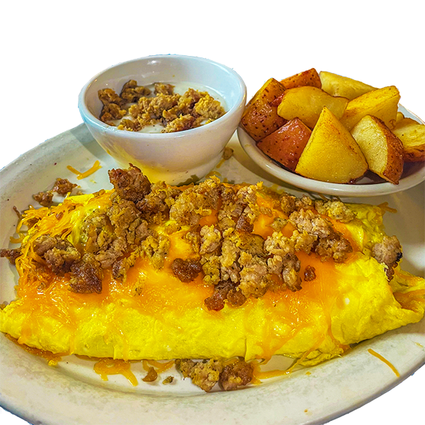 Sausage & Cheese Omelet