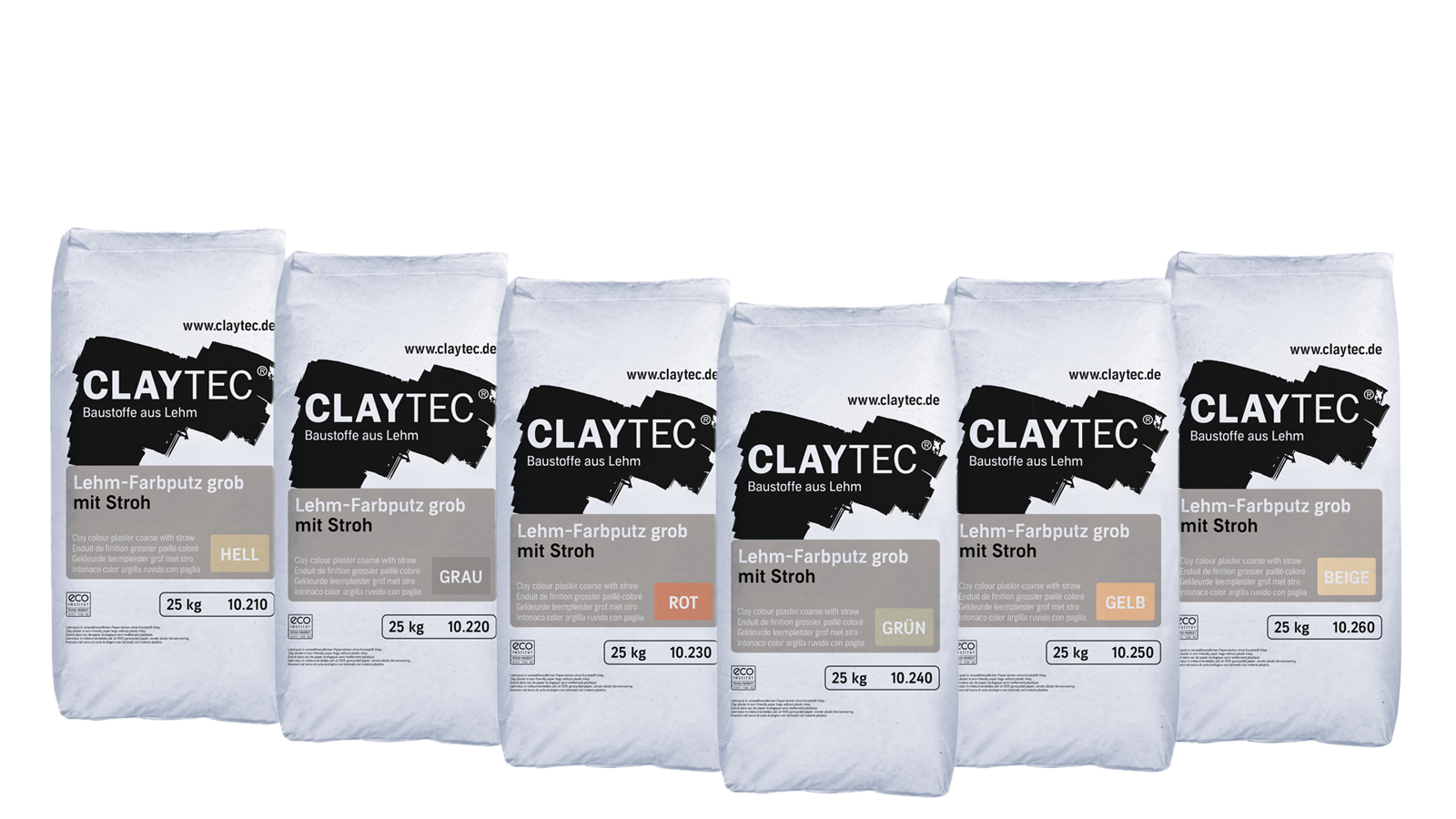 Clay Colour Plaster Coarse With Straw
