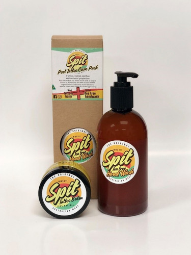 Spit Tattoo Dual Pack - Balm 50mL & Handwash 300mL | earthly-passion