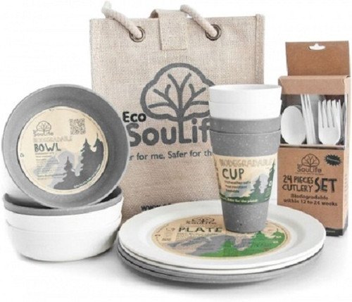 EcoSouLife Biodegradable Picnic Set, Swiss Alps | earthly-passion
