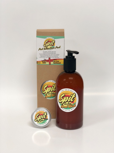 Spit Tattoo Dual Pack - Balm 15mL & Handwash 300mL | earthly-passion