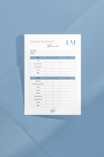 Event Budget Planner Template | Lario Marketing