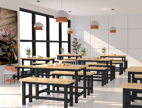 Weser Complete Canteen Set Up in Apple & Black | Ergoflex (I) Pvt Ltd