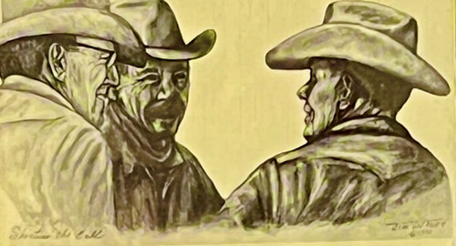 Jim W Ford| Shooting the Bull| Little Lithographic | Contre Le Mur Art