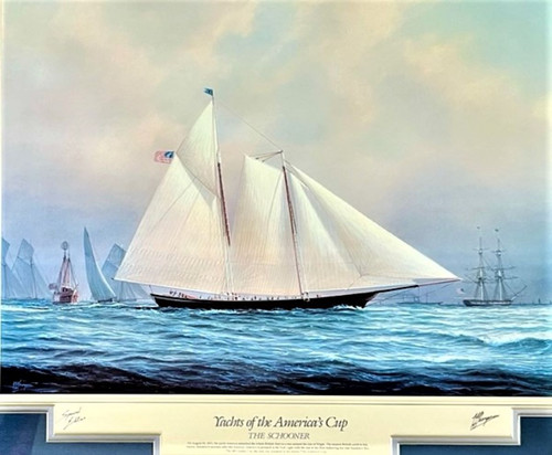 Tim Thompson| The Schooner| Lithograph | Contre Le Mur Art