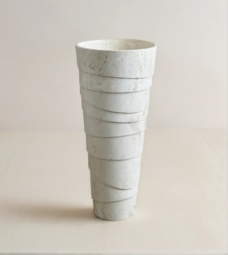 Vortex Travertine Marble Pedestal Sink | Oceania Washbasin