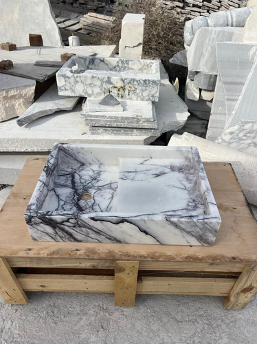 Lilac Marble Sink Bathroom Vanity | Oceania Washbasin