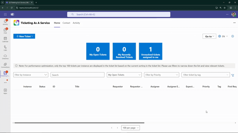 Introduction to Personal App in Ticketing App by TeamsWork