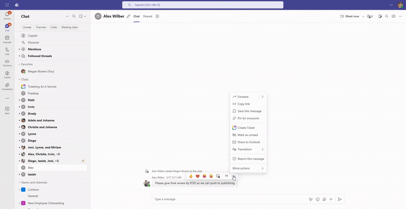 How to Create Tickets Directly from Microsoft Teams Message