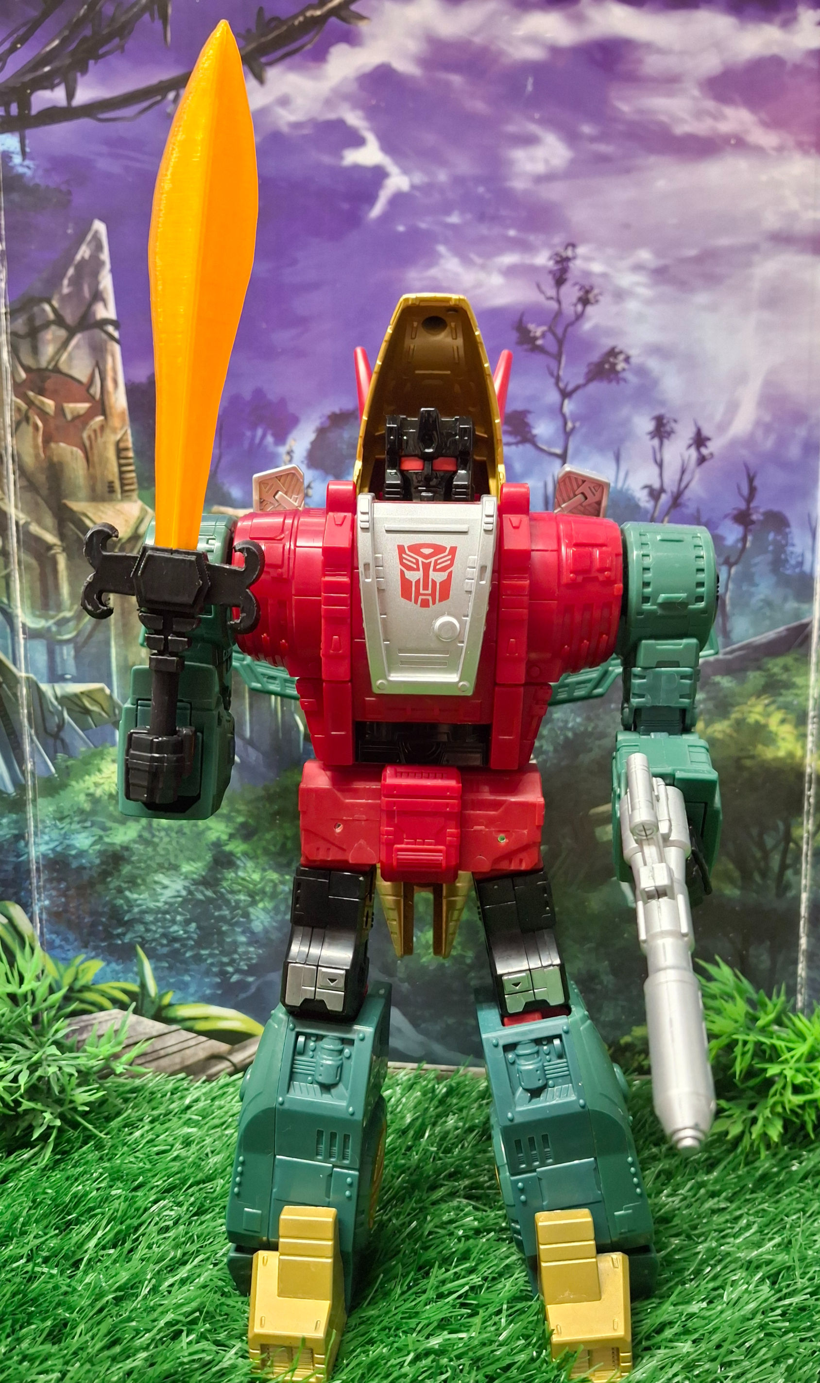 Transformers SS86 Dinobot Slug (Slag) Energo-Sword upgrade | Dinobot ...