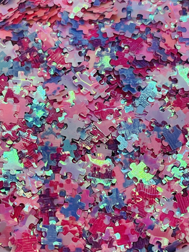 HELEN - Jigsaw Pink and Purple Multi Coloured Glitter - 10g Cosmetic ...