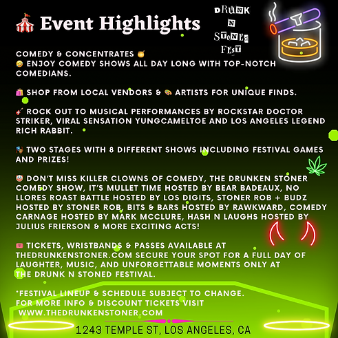 Drunk N Stoned Fest | The Drunken Stoner