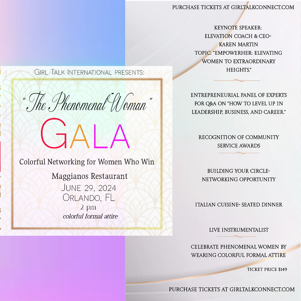 The Phenomenal Woman Gala- Colorful Networking for Women Who Win ...