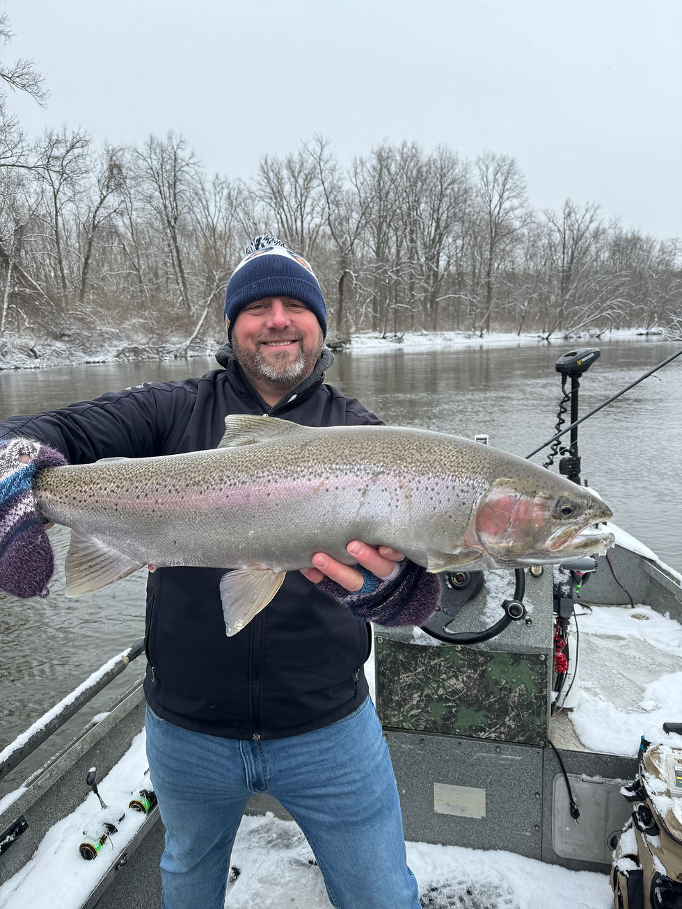 Michigan Steelhead Charters | Steelhead Guide| Get Bent Guide Service