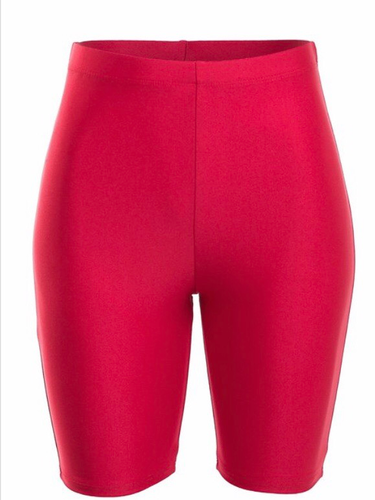 Red Biker Shorts | ElevenTwelveBoutique