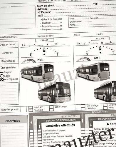 État des lieux d'un autobus 6.1 | Fiche entretien auto