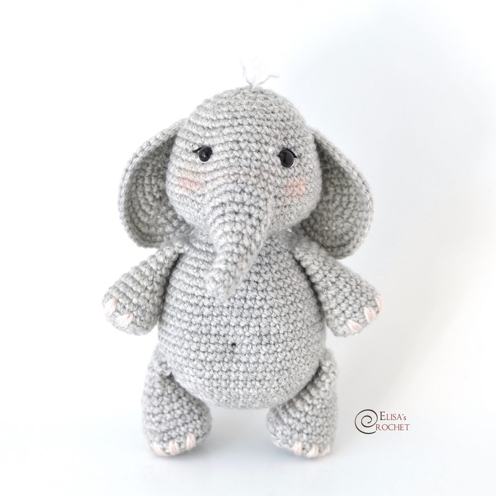 George the Elephant Crochet Pattern By Elisa's Crochet