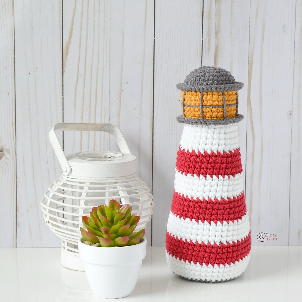Lighthouse Free Crochet Pattern By Elisa's Crochet