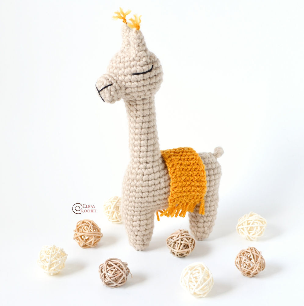 Violet the Alpaca Free Crochet Pattern By Elisa's Crochet