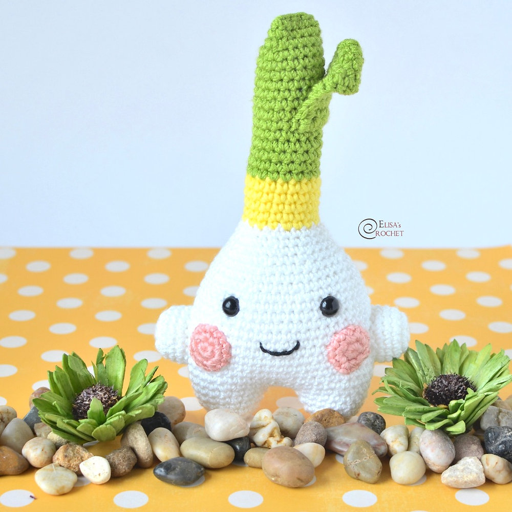 Amigurumi Leek Free Crochet Pattern By Elisa's Crochet