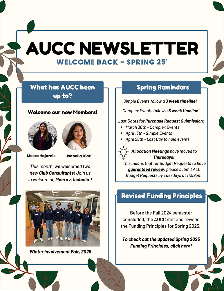 AUCC January 2025 Newsletter