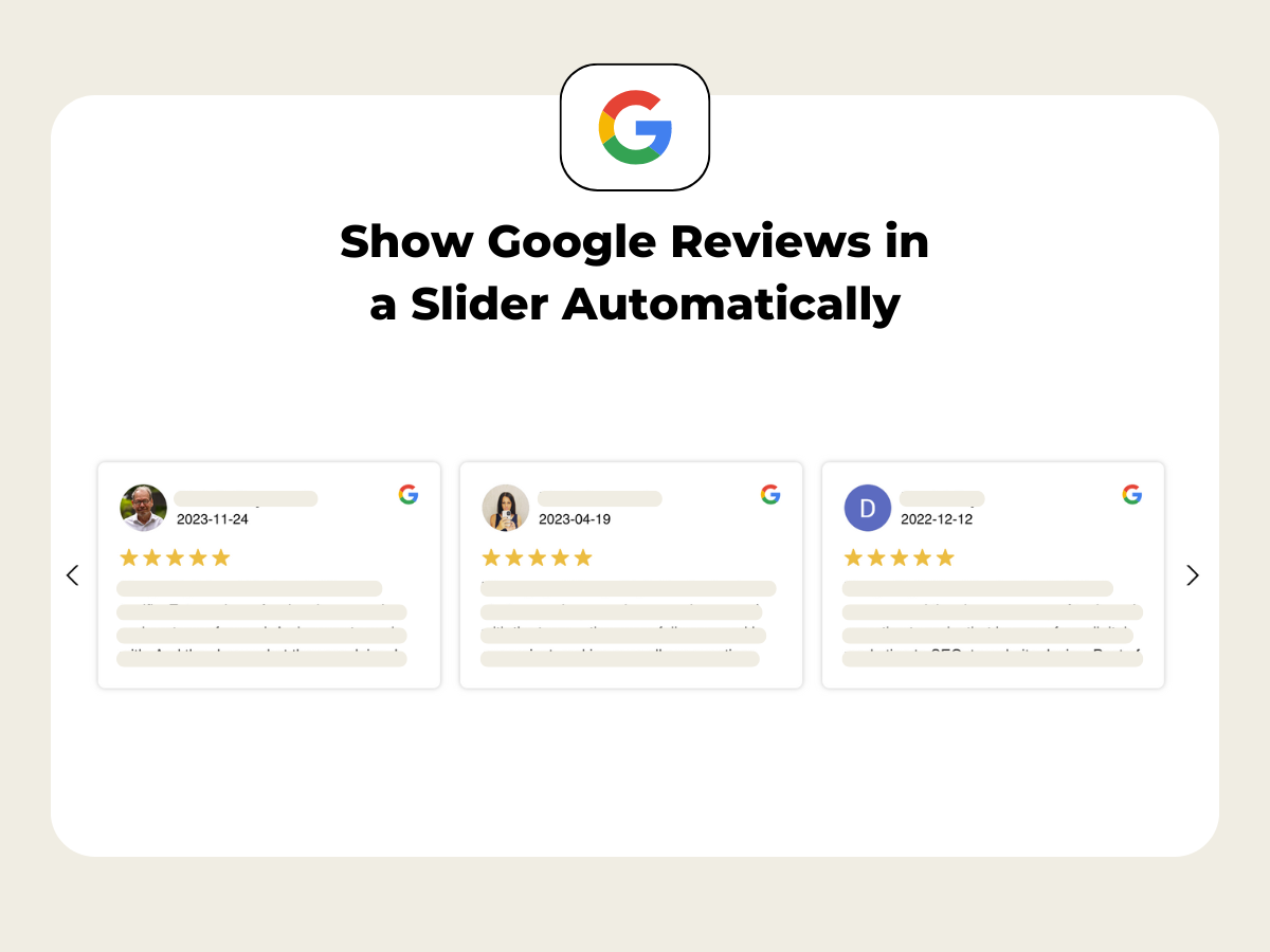 Google Reviews Slider | Wix App Market | Wix.com