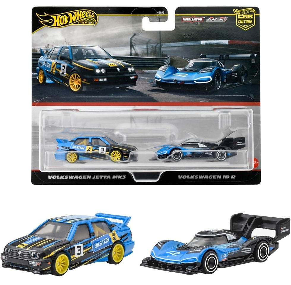 Hot Wheels 1:64 Car Culture 2 Pack Volkswagen Jetta MK3 / Volkswagen ID ...