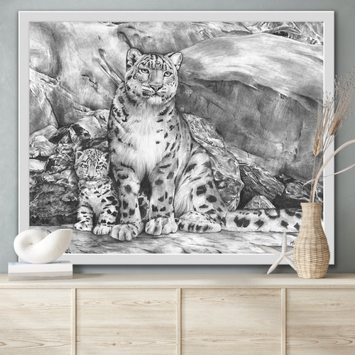 Snow Leopards | Limited Edition Print | MIND Works Art Co.